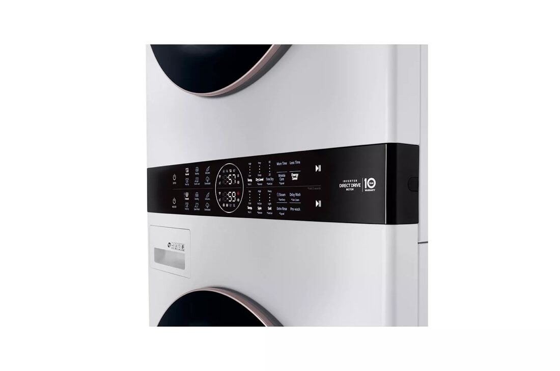 LG® Compact WashTower™ with Ventless HeatPump™ Dryer | Model # WKHC152HWA